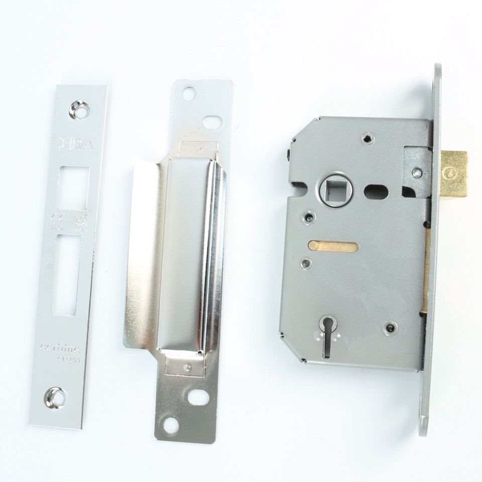 ERA 5 LEVER SASHLOCK/DEADBOLT DOOR LOCK 2.5"/3" Brass/Chrome/Satin ...