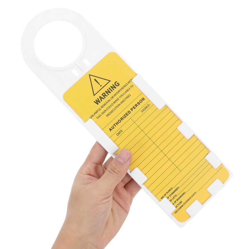 Inspection Label Scaffold Status Indicators Fire Extinguisher Yearly ...