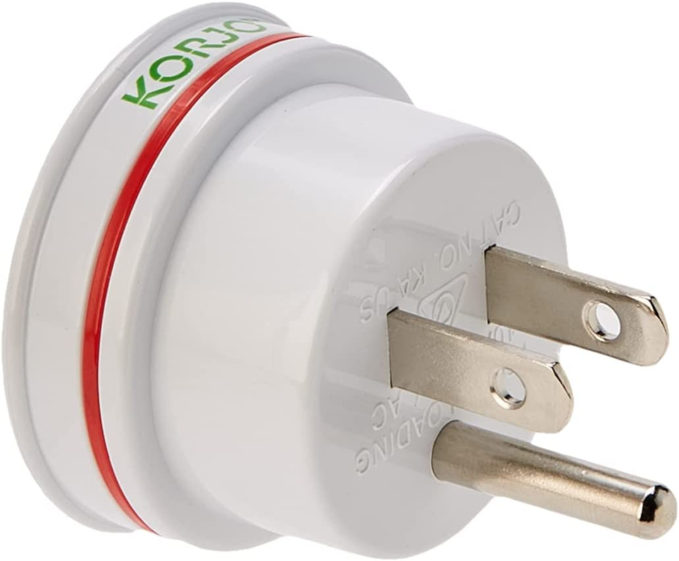 Korjo US Power Adapter, Suitable for USA, Canada, Uses AUS/NZ ...