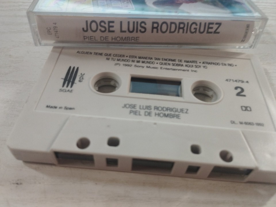 JOSE Luis Rodriguez Piel de hombre el Puma 1992 Epic - Cinta Tape ...