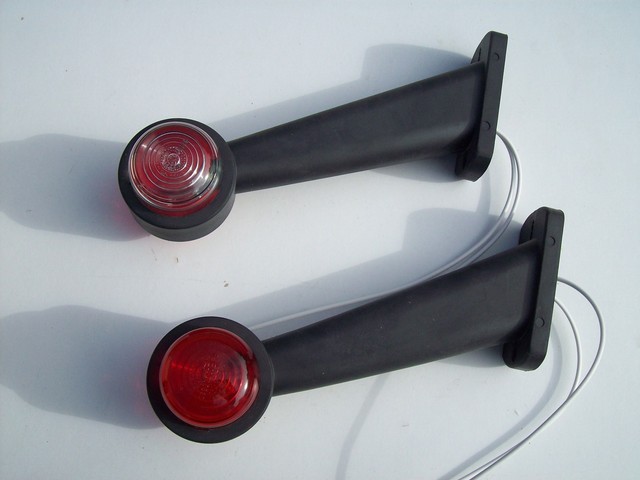 2 X Rubber Side Marker Lights Suitable for Trailer/truck Fitted With 12 ...