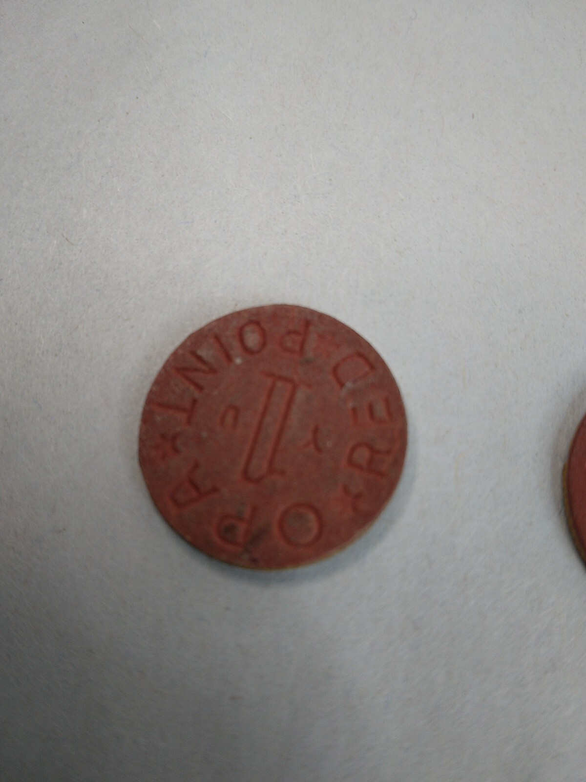 Old Antique Vintage WWII WT OPA Blue Ration Token US Coin + Two Red ...