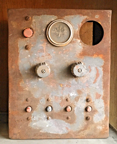 Vintage Industrial Machine SteamPunk Instrument Control Switch Panel | eBay