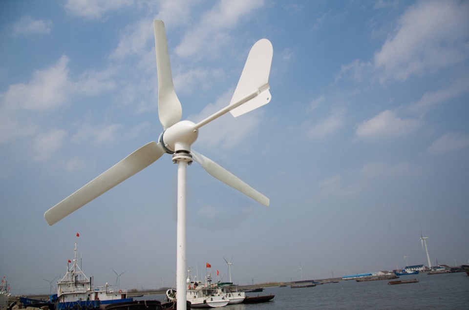 1KW Wind Turbine Kit 3 Blade 12v 24v 48V Wind Power Generator W/ MPPT ...