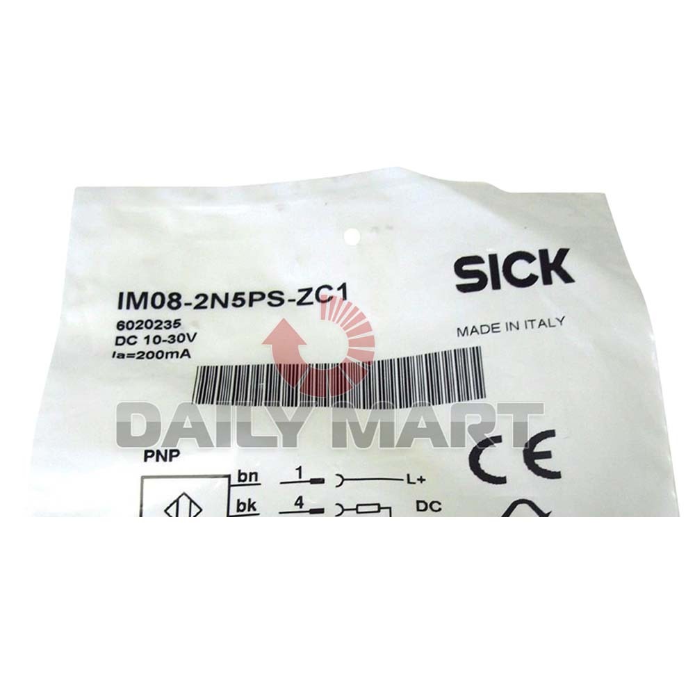 SICK IM08-2N5PS-ZC1 CYLINDRICAL THREADED INDUCTIVE PROXIMITY SWITCH ...