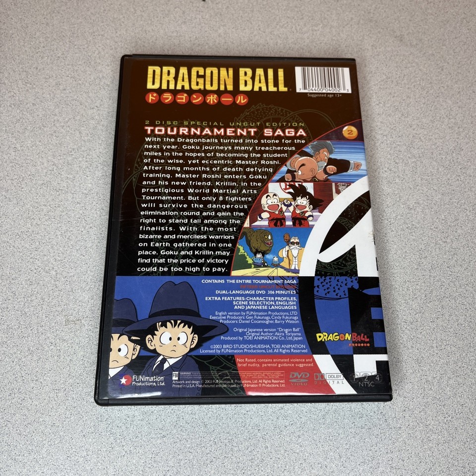 Funimation Dragon Ball Tournament Saga #2 Uncut 2 DVD Set | eBay