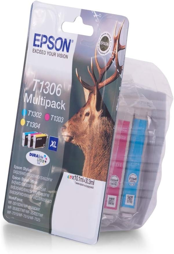 Epson Ink/T1306 Stag XL 10.1ml CMY, Ink/T13 8715946624860 | eBay UK
