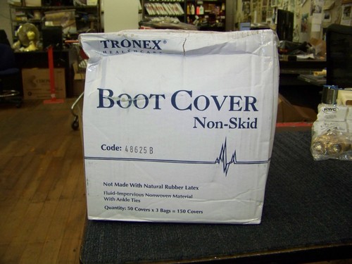 Tronex Healthcare Boot Cover Non-Skid Unisize Blue Ankle Ties 150 ...