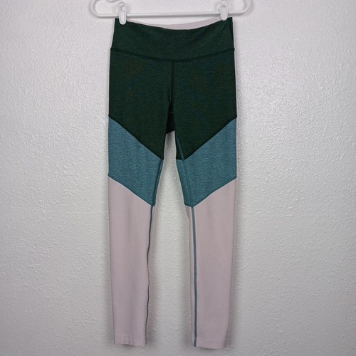 Outdoor Voices Leggings Size Small Green Tricolor Colorblock Activewear ...