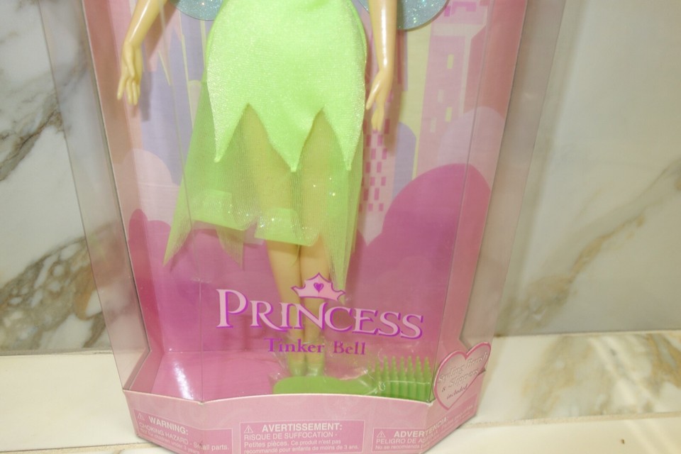 Tinker Bell Disney Store Princess Peter Pan Movie 2001 Doll Style New ...