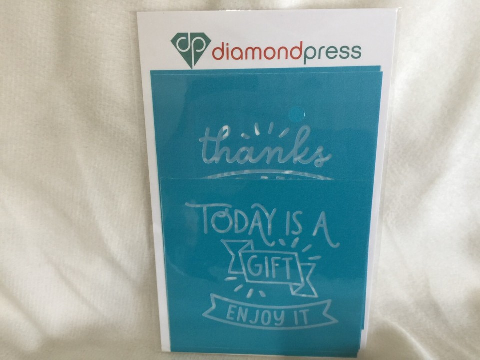 Diamond Press Screen Print Stencils and Dies Sentiments Kit New 830965 ...