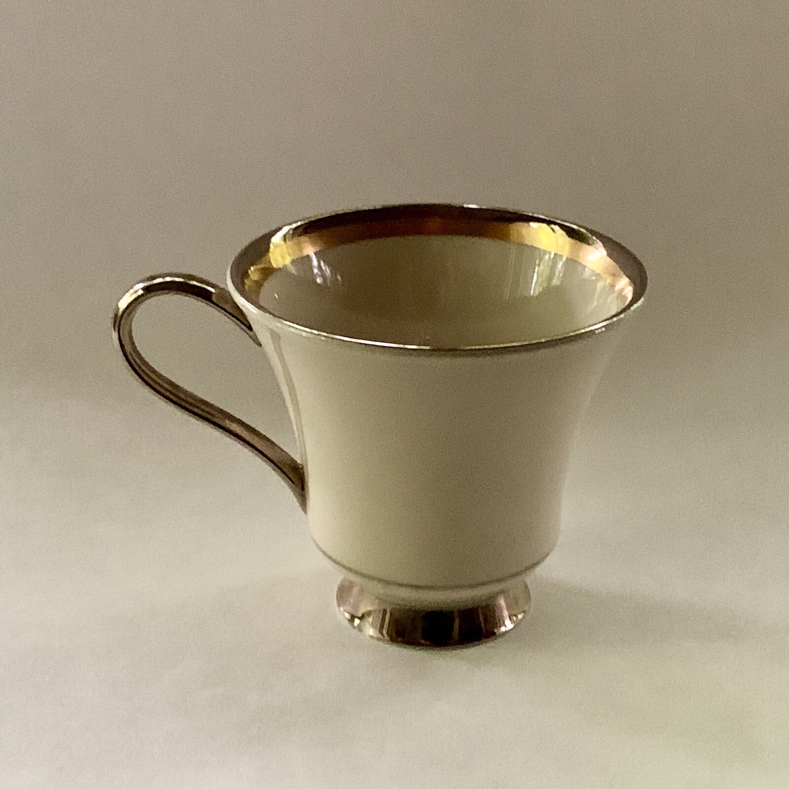 Pickard China Hand Decorated Champagne Ivory Footed Tea Cup Made in USA ...