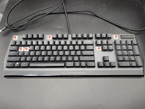 Alienware AW510K Wired RGB Gaming Keyboard Missing Caps Works! | eBay