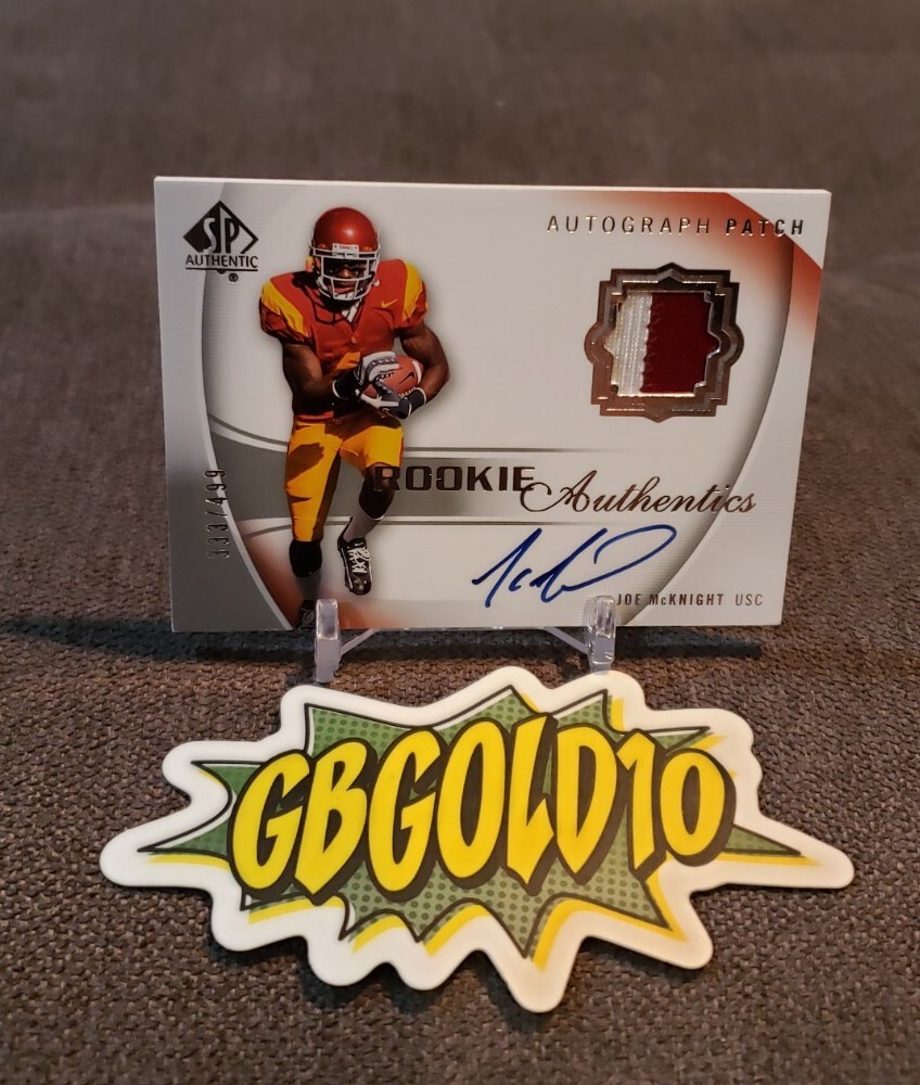 2010 SP Authentic Authentics Signature Joe McKnight RPA Rookie Patch ...