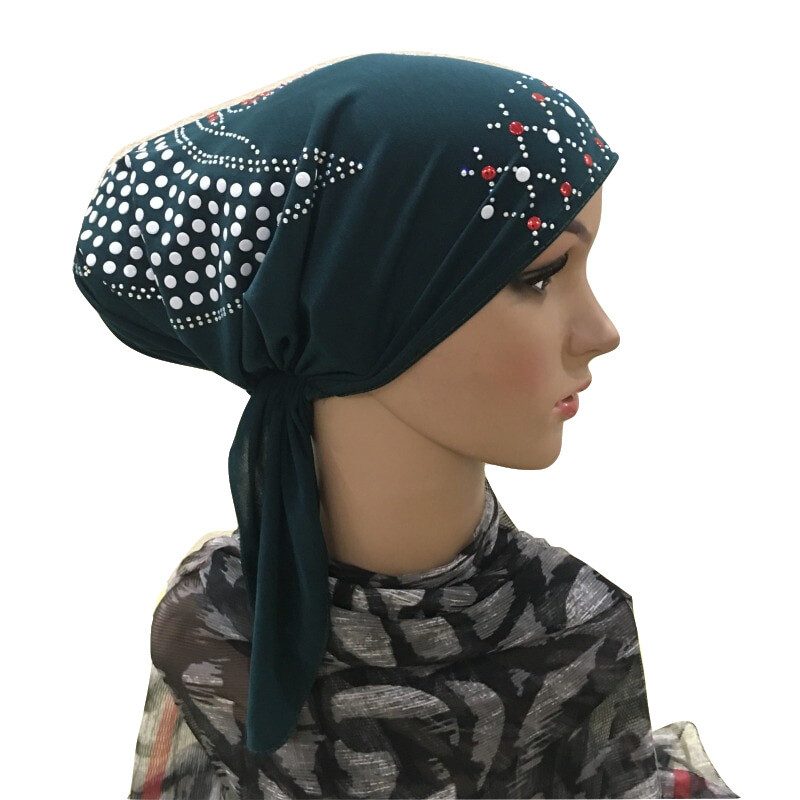 Muslim Women Hats Turban Bonnet Cancer Chemo Caps Indian Beanie Islamic ...
