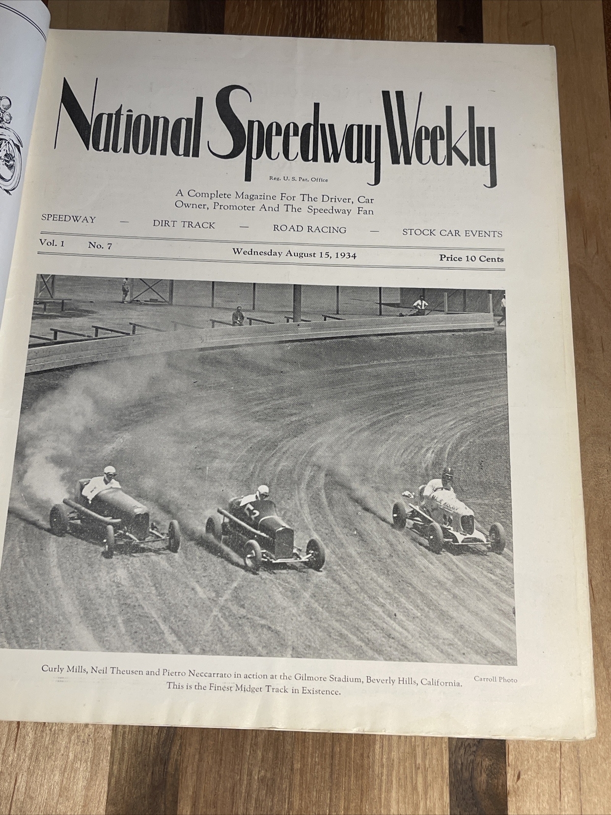 1934 National Speedway Weekly Magazine, Langhorne Speedway on Cover | eBay
