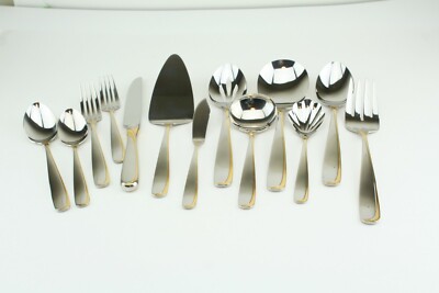 Yamazaki Patrick AFFAIR Gold Accent Japan Stainless Flatware Your Choice | eBay