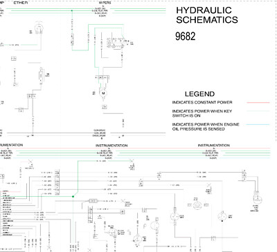New Holland Tractor 9682 Hydraulic Schematic Manual Diagram | eBay