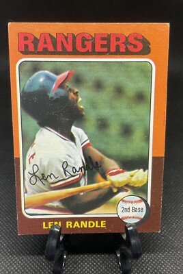 1975 Topps #259 Len Randle - Texas Rangers | eBay