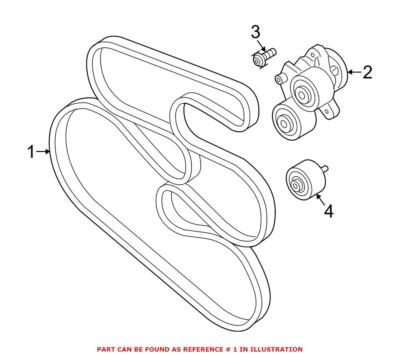 Genuine OEM Serpentine Belt For BMW 11288570646 | eBay Australia
