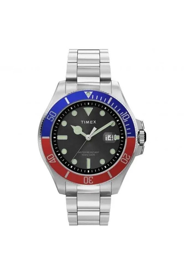New Timex Mens Harborside Coast Pepsi Dial Watch TW2U71900 43mm | eBay