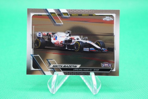 (2 Cards) 2021 Topps Chrome F1 Base F1 Cars #113 Nikita Mazepin Rookie ...