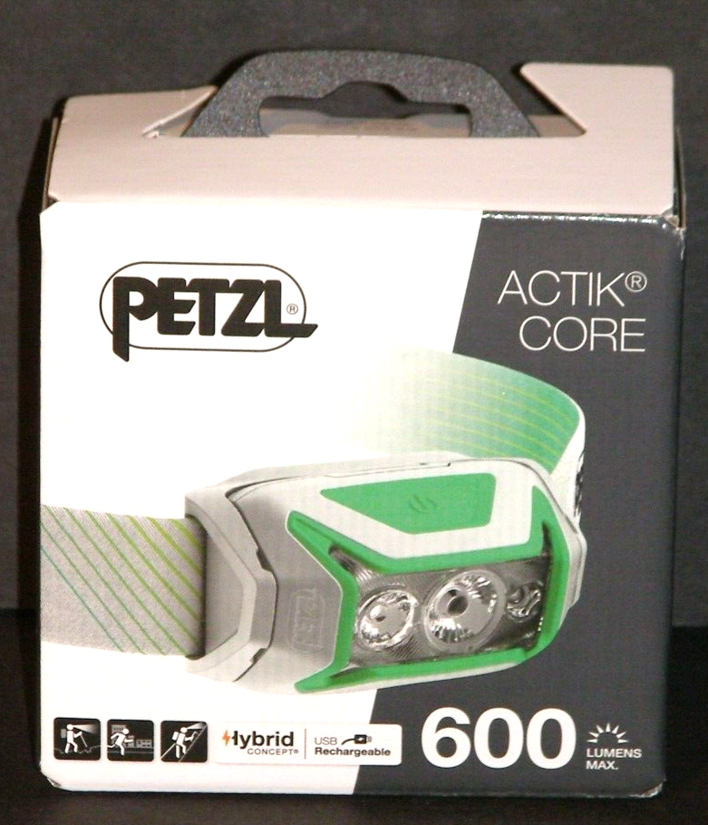 Petzl Actik Core E065AA02 Rechargeable Headlamp 600 Lumens - Green for ...