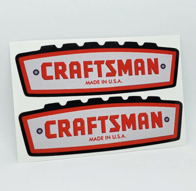 CRAFTSMAN TOOLS Vintage Style DECALS, 4.5" Vinyl STICKERS x 2 | eBay
