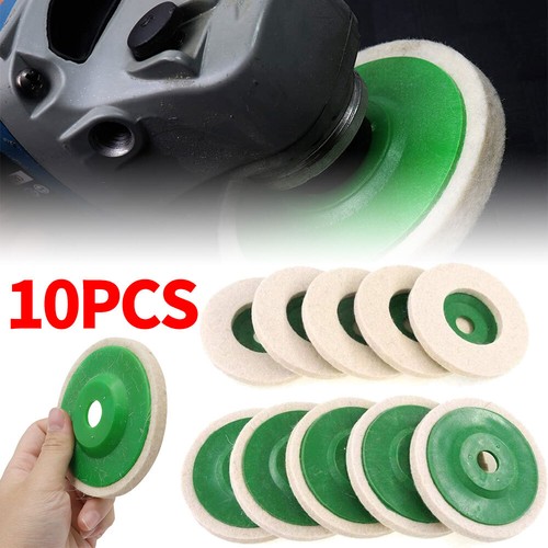 10PCS 125mm Wool Buffing Grinder Wheel Felt Polishing Disc Pad for ...
