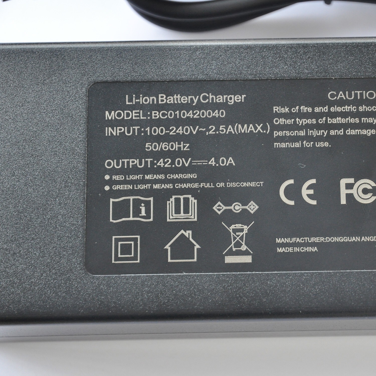 42v 4 pin Adapter Charger for AVANTREK Macrover100 MacWheel ...