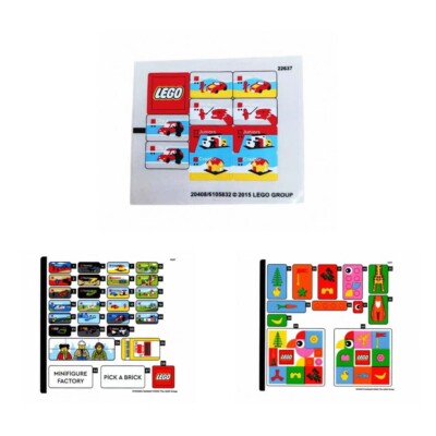LEGO Sticker Sheets – 40145 LEGO Store & 40574 LEGO Brand Store (Pick ...