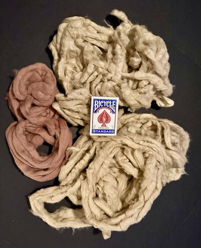 Lupine Dyed Cotton Sliver Roving Brown Soft Natural Spinning Fiber (B33 ...