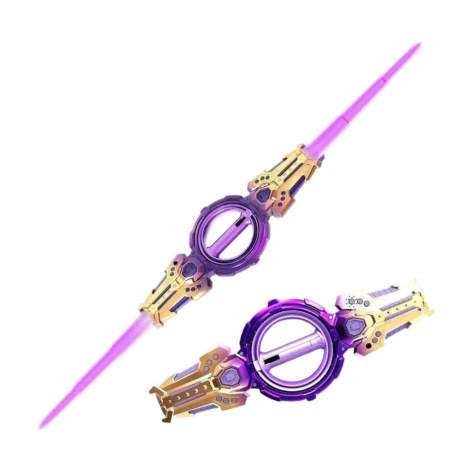 Double Edged Fire Spinning Sword Stretching Colorful Light Cool Laser ...