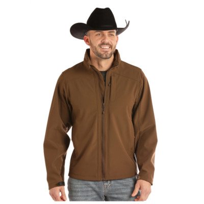 Powder River® Men's Performance Brown Softshell Jacket 92-9646-22 | eBay