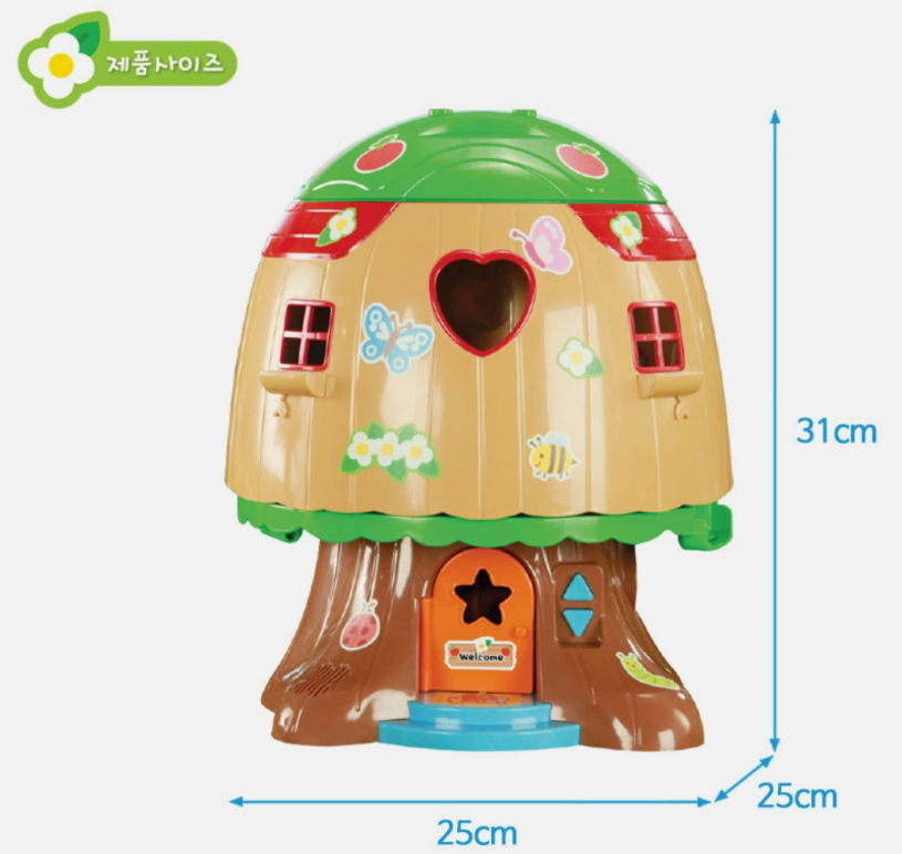 Pororo Forest Playground Toy Set Tree House Playing With 6 Friends ...