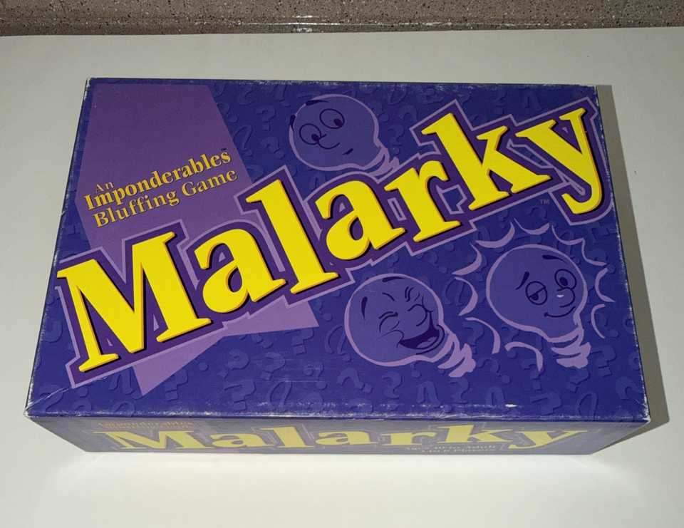 Malarky Board Game A Bluffing Game Vintage 1998 Family Fun Complete | eBay