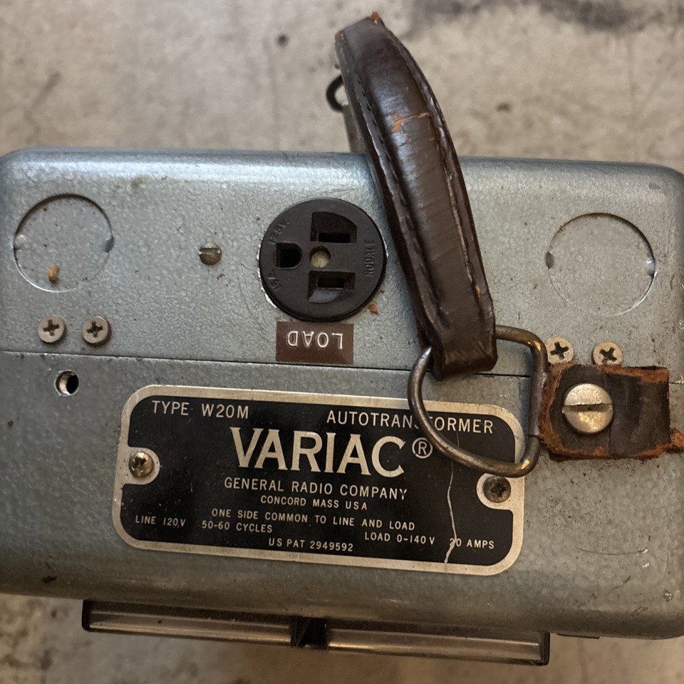 VARIAC W20M AUTOTRANSFORMER General Radio Company Untested | eBay