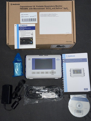Medtronic Capnostream 35 ETCO2 Capnography SPO2 Patient Monitor- NEW IN ...