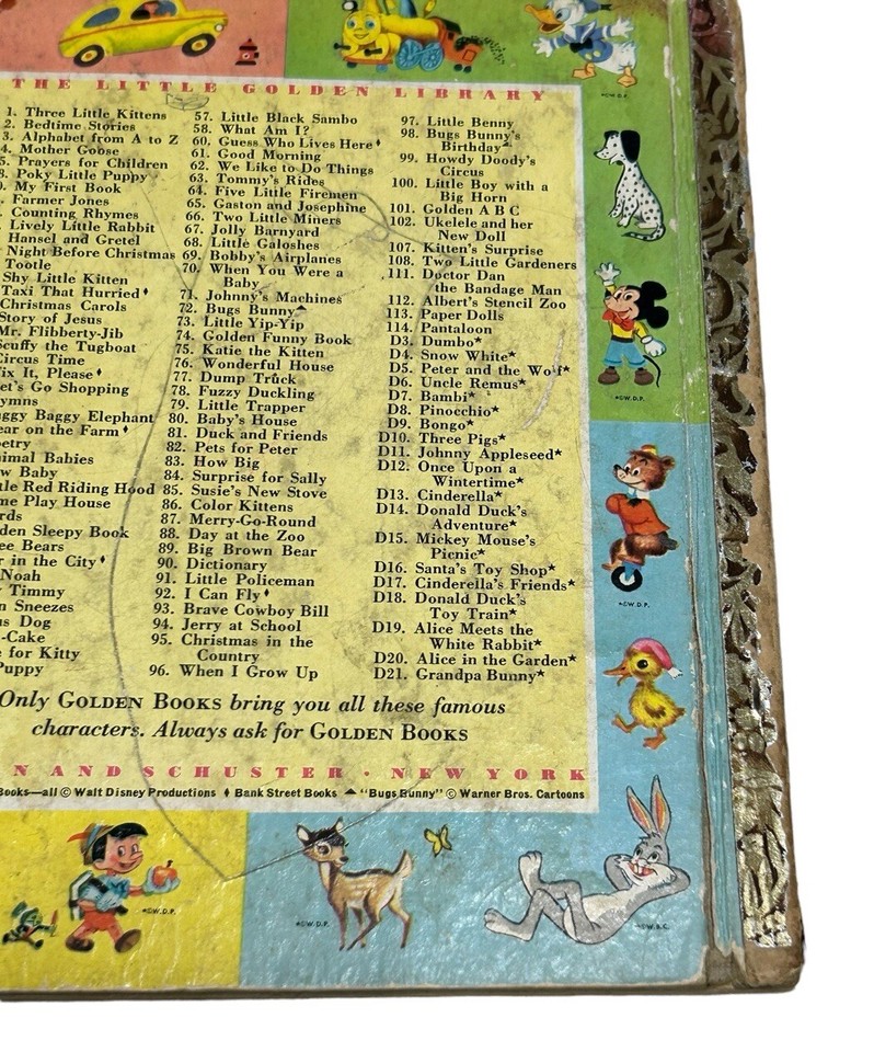 Little Golden Book #114 Pantaloon 1951 First Edition "A" Kathryn ...