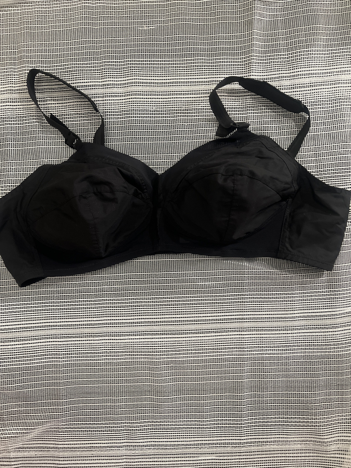 VINTAGE EXQUISITE FORM FULLY BLACK BRA WITH BACK CLOSURE 46B | eBay