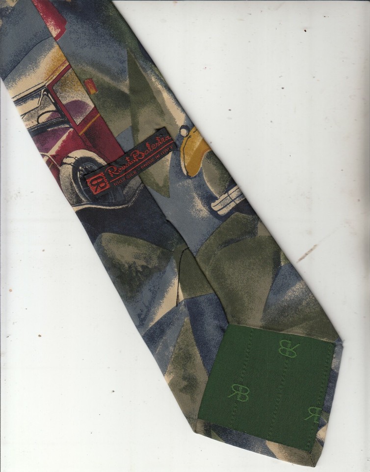 Car-Car Theme-Renato Balestra-Authentic-100% Silk-Made In Italy-C14-Men ...