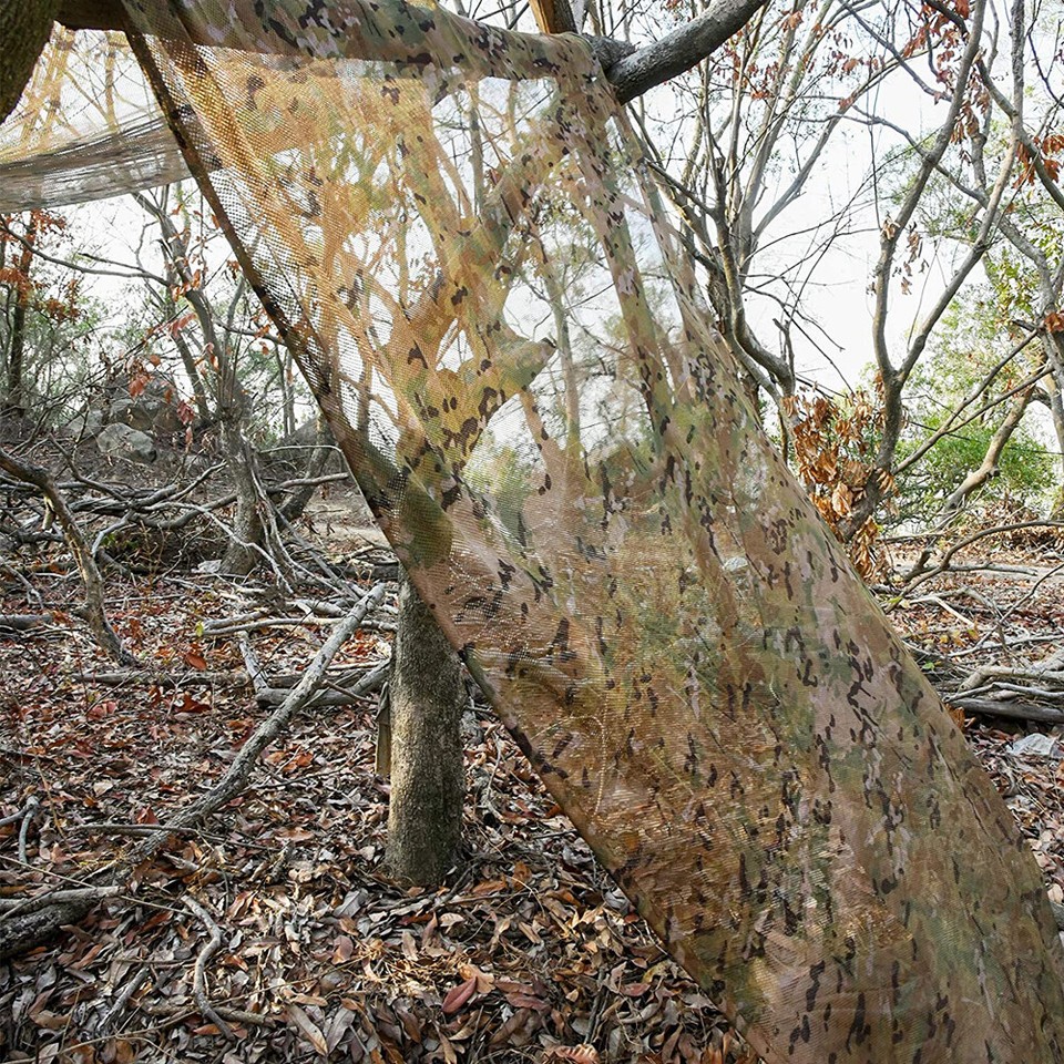 Hunting Blind 300D Durable Grid Mesh for Hunting,Camping,Sunshade,Shade ...