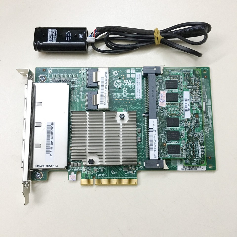 Hp Smart Array P822 / 2GB FBWC 6GB SAS RAID Controller 615418-B21 with ...