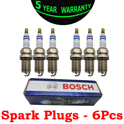 NEW 6 pc For Mercedes Benz V8 Bosch OEM Set Platinum Plus Spark Plugs ...