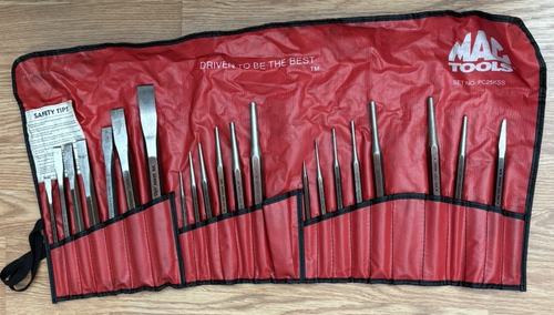 Mac Tools 22pc Punch and Chisel Set With Pouch (PC25KSS) - Partial ...