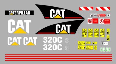Compatible Decals For CATERPILLAR 320 C Complete Kit | eBay