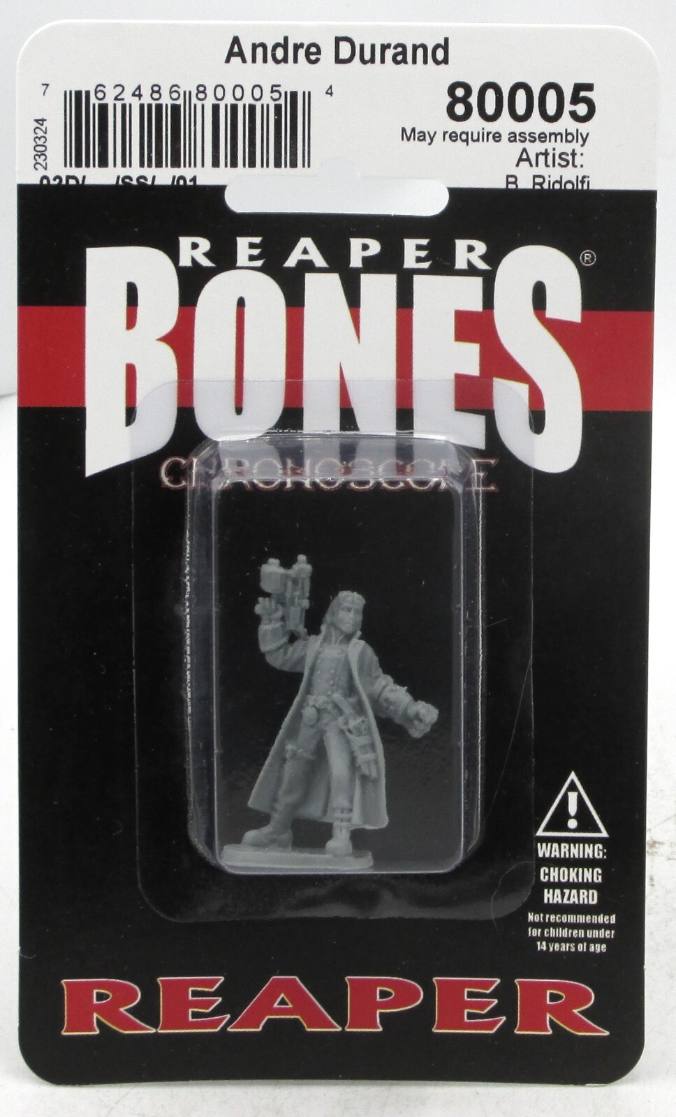 Reaper 80005 Andre Durand (Chronoscope Bones) Time Chaser Steampunk ...