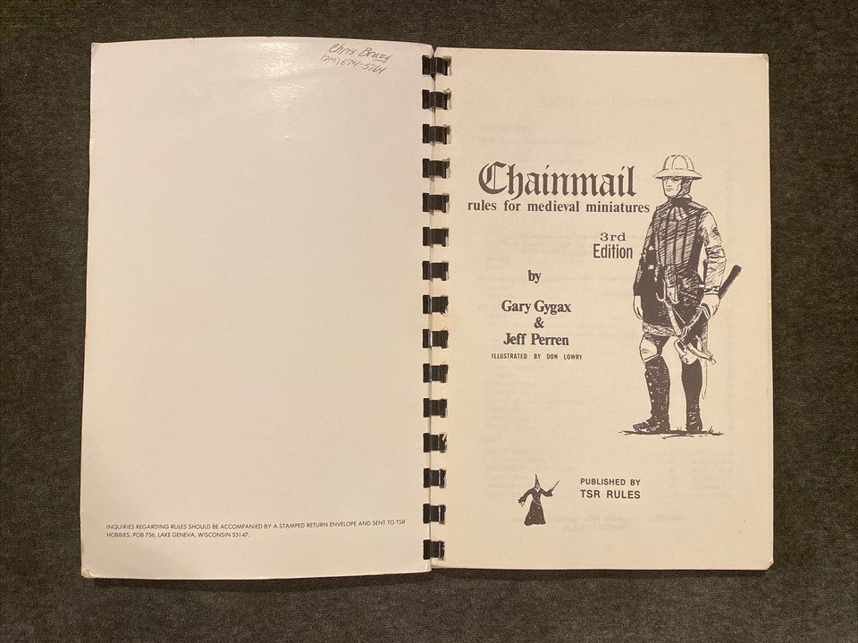 79 Chainmail Miniatures Rules (3rd Ed. 7th Printing) Gygax TSR Dungeons ...