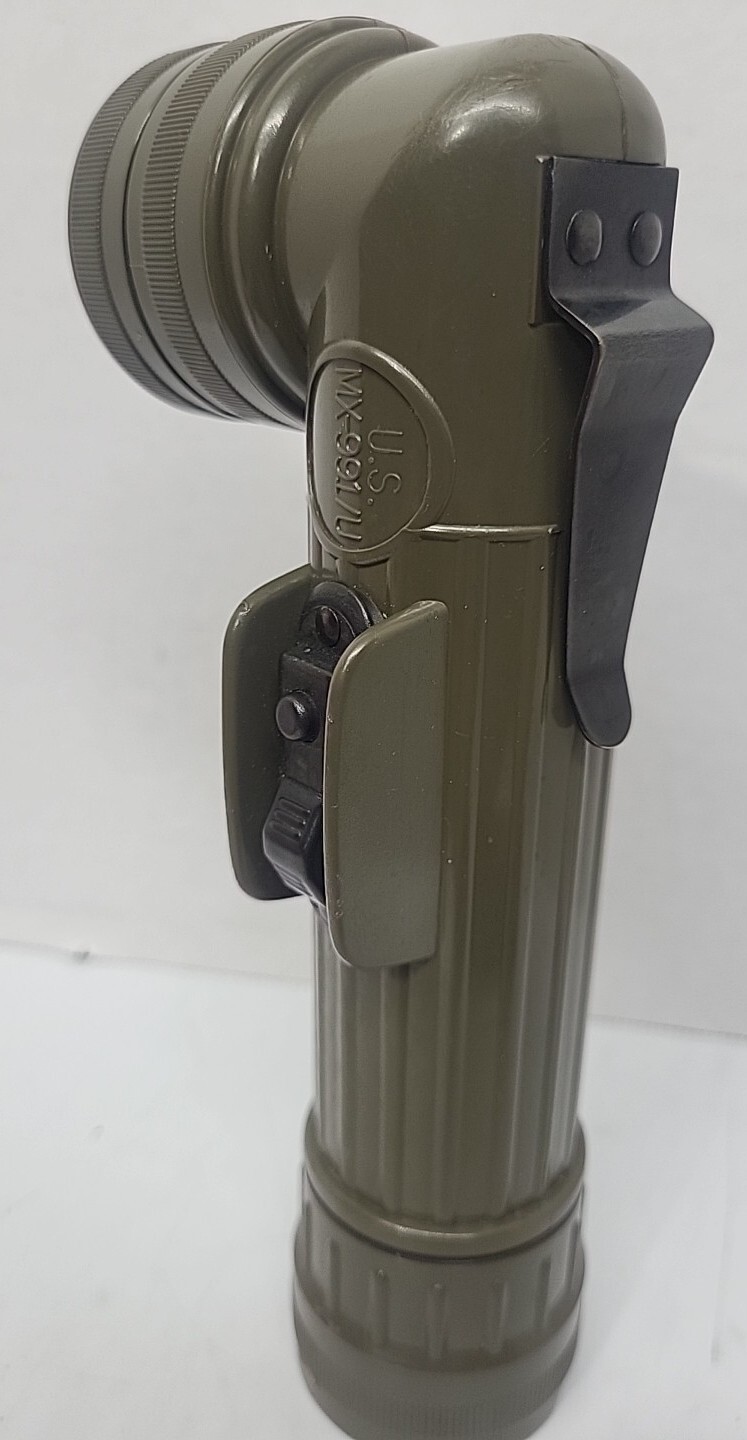 Fox Military OD Anglehead Flashlight with color lenses. | eBay