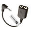 ADAPTOR TO CONNECT ICOM 2 PIN EARPIECE TO 1 PIN MOTOROLA TALKABOUT ...